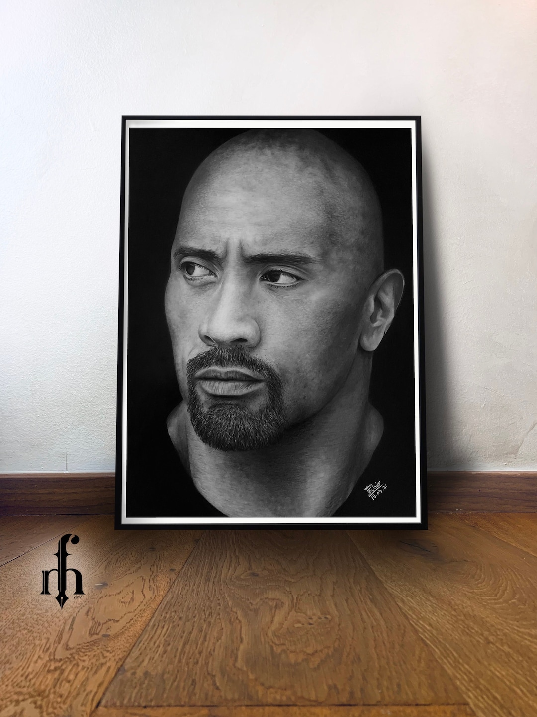 The Rock Drawing Prints dwayne Johnson - Etsy
