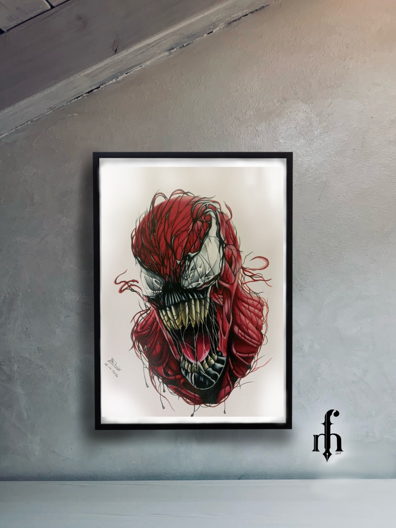 How To Draw Venom And Carnage