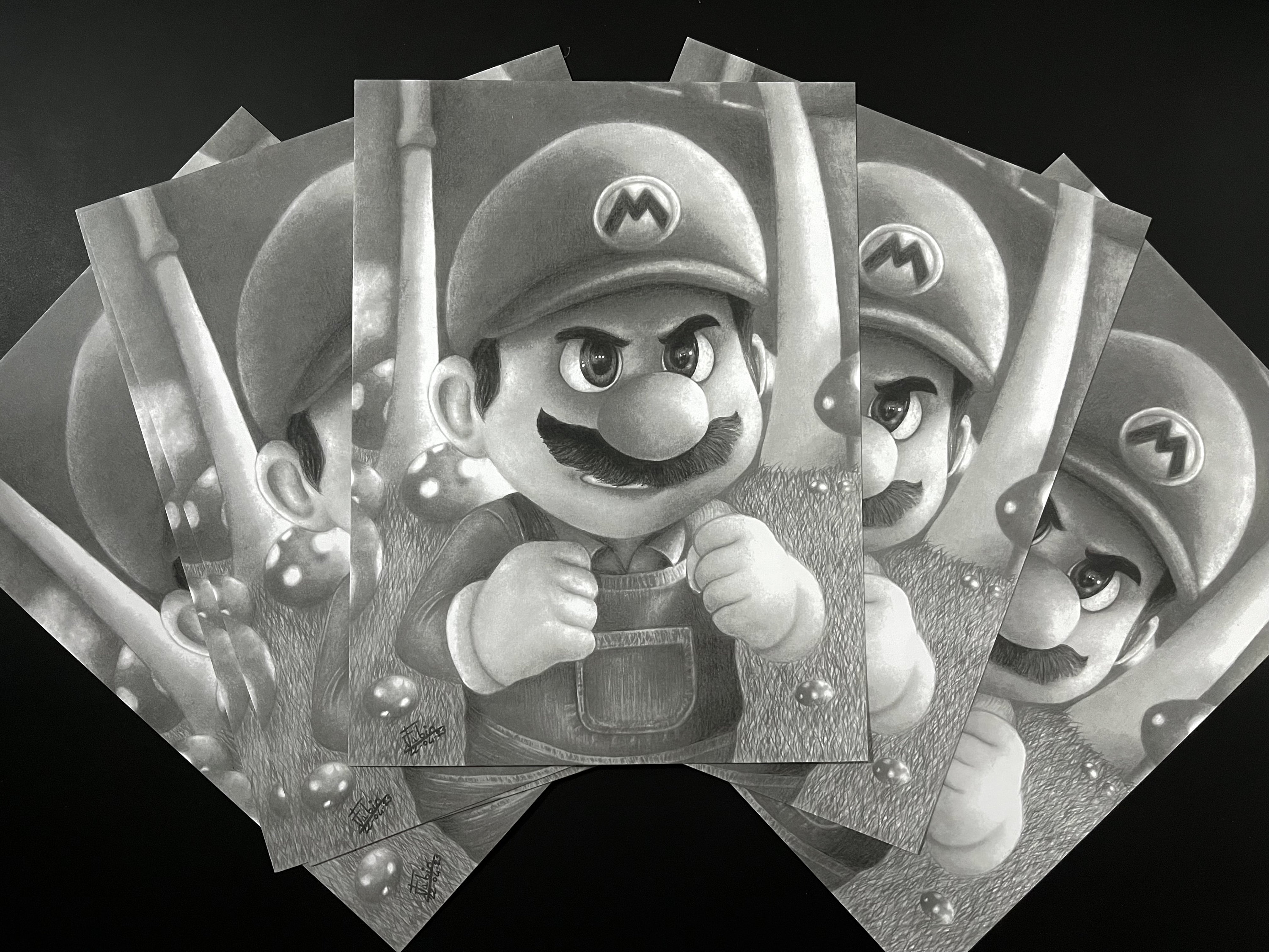 Super Mario Drawing Prints - Etsy