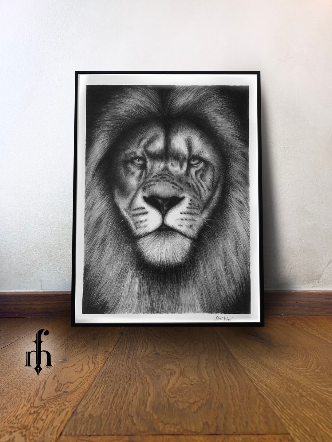 Lion Drawing Prints - Etsy