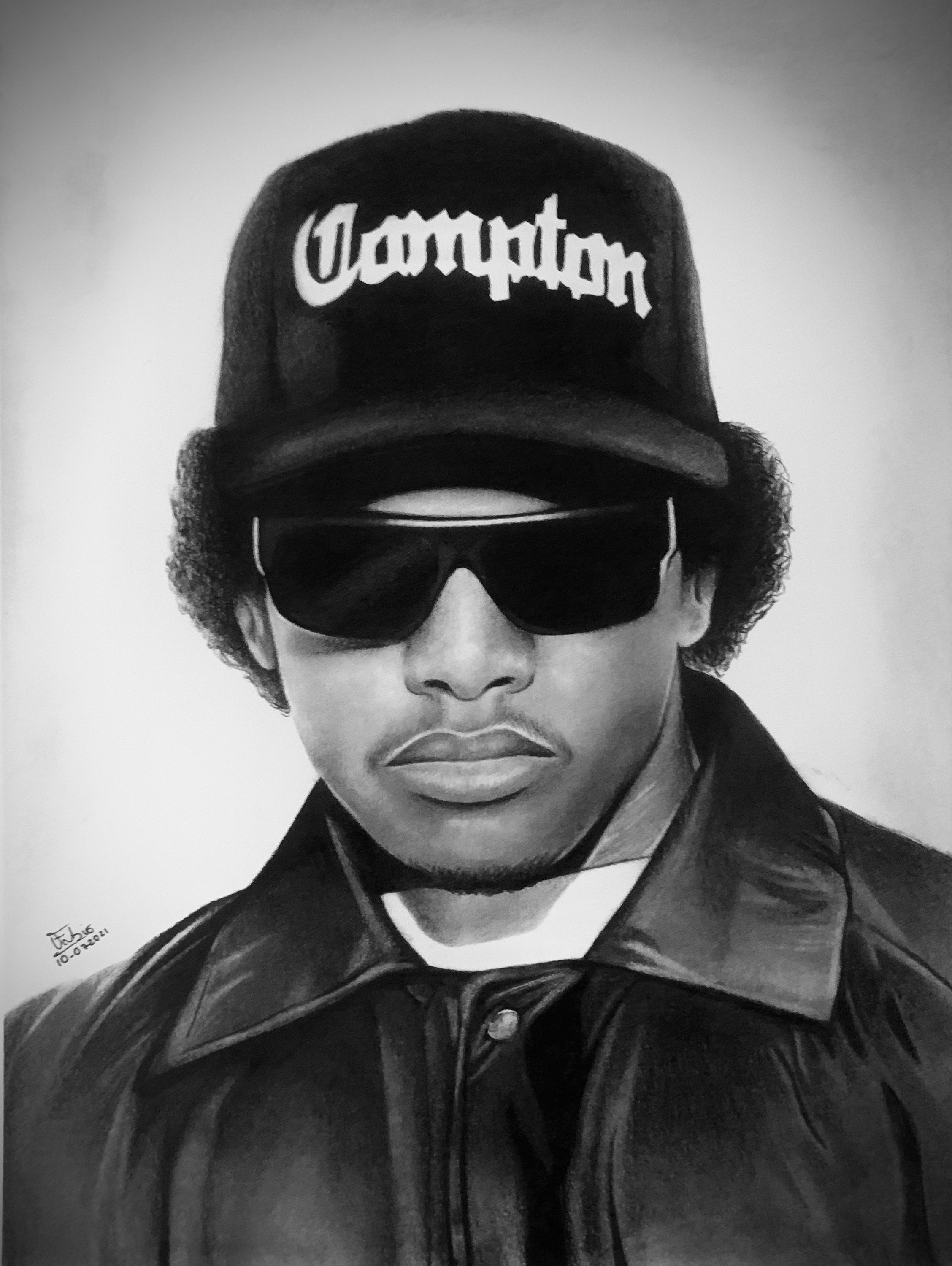 Eazy E Drawing Eazy E Iconic Rap Artist Silk Poster For Home Decor