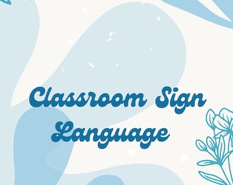 AUSLAN & ASL Sign Language Hand Signals Classroom Management editable ...