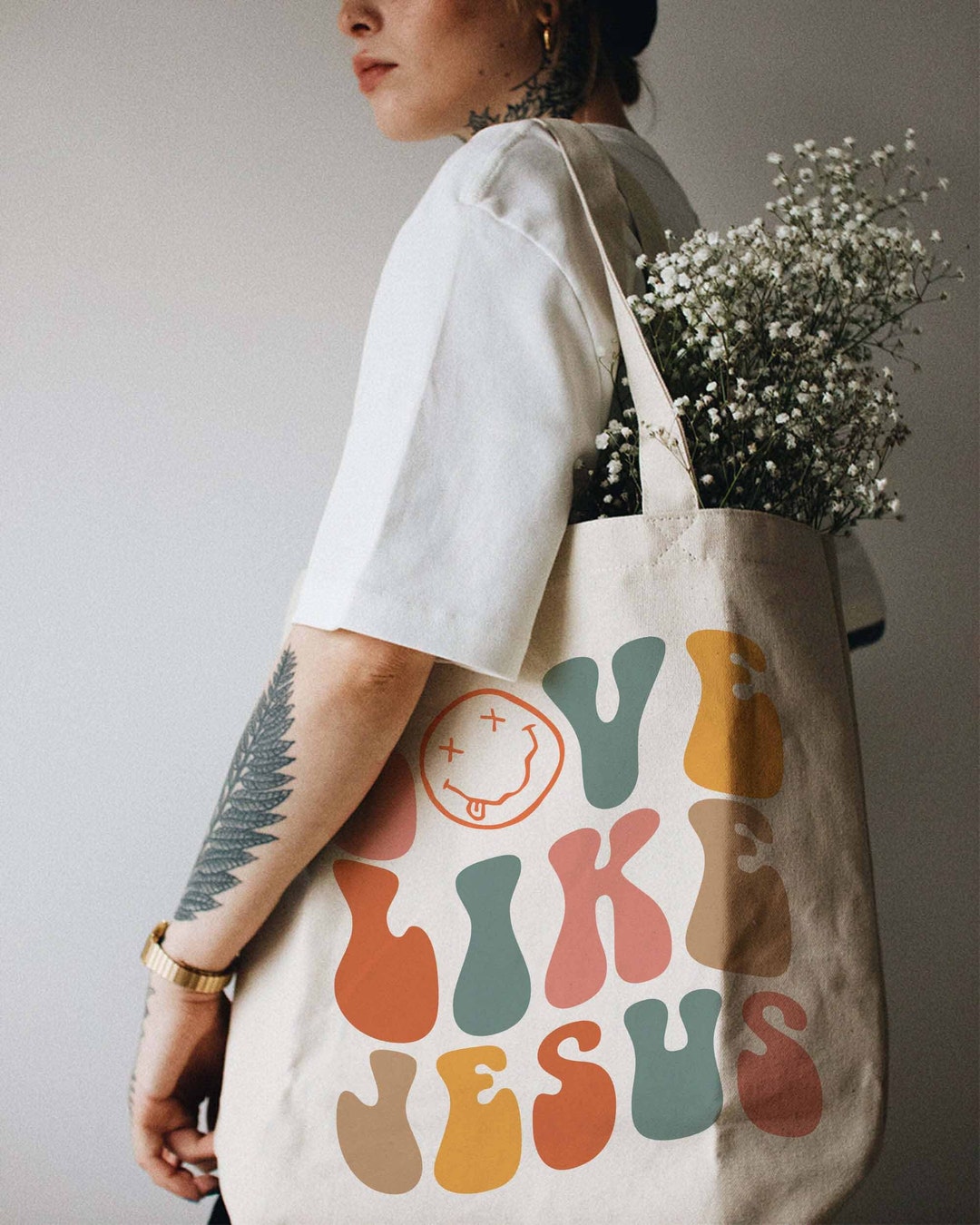 Love Like Jesus Christian Tote Bag Christian Bag Christian - Etsy Canada