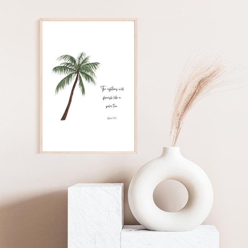 Psalm 92:12, the Righteous Will Flourish Like Palm Trees, Bible Verse ...