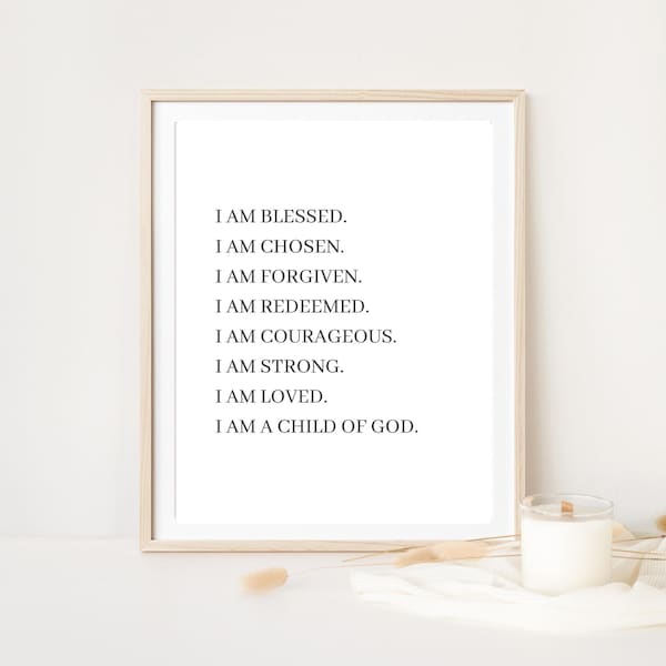 I Am Blessed - Etsy