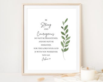 Joshua 1 9 Wall Art | Etsy