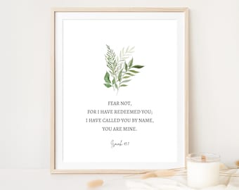 Fear Not I Have Redeemed You - Etsy