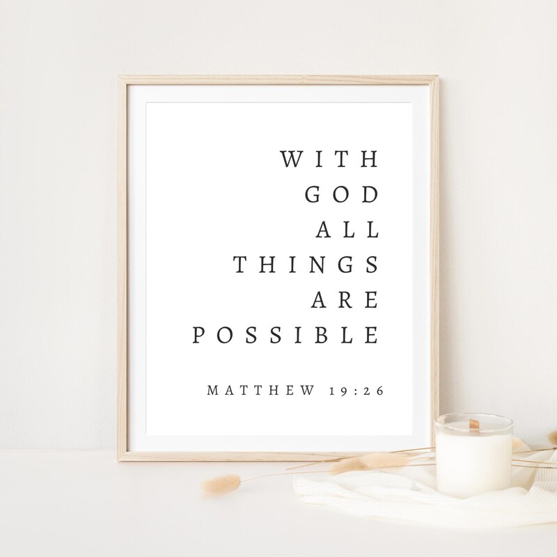 With God All Things - Etsy
