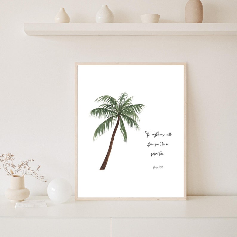 Psalm 92:12, the Righteous Will Flourish Like Palm Trees, Bible Verse ...