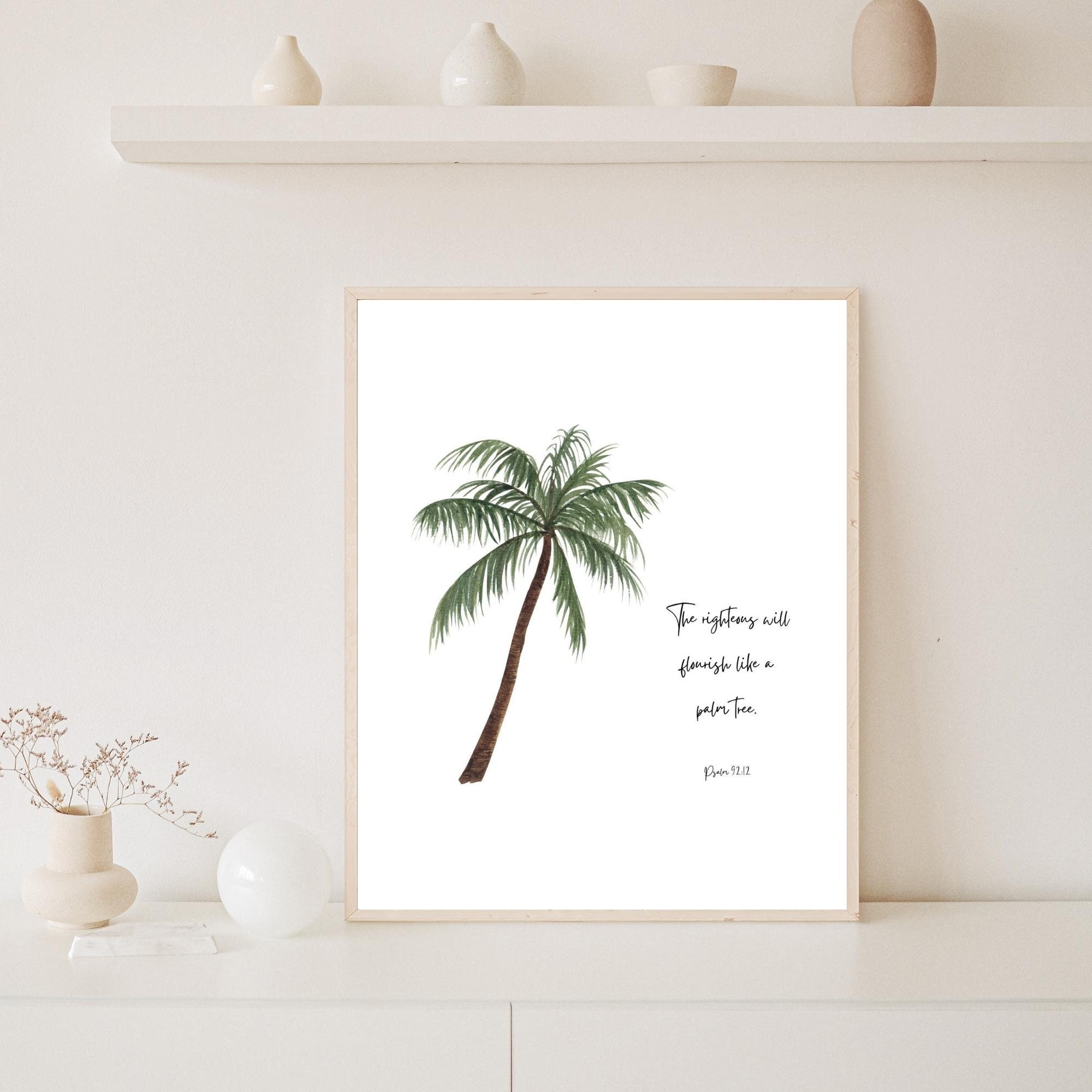 Psalm 92:12, the Righteous Will Flourish Like Palm Trees, Bible Verse ...