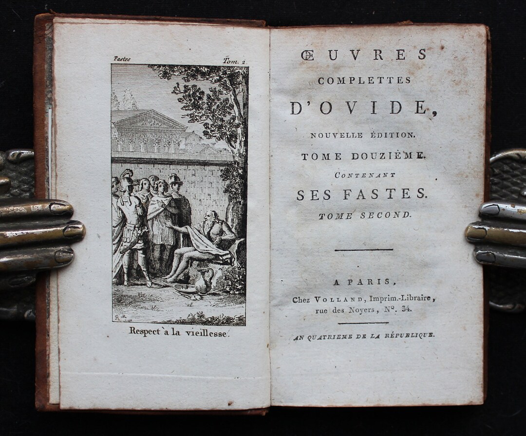 1795 Ovid's Fasti Roman Calendar, Holidays & Customs Latin Literature ...