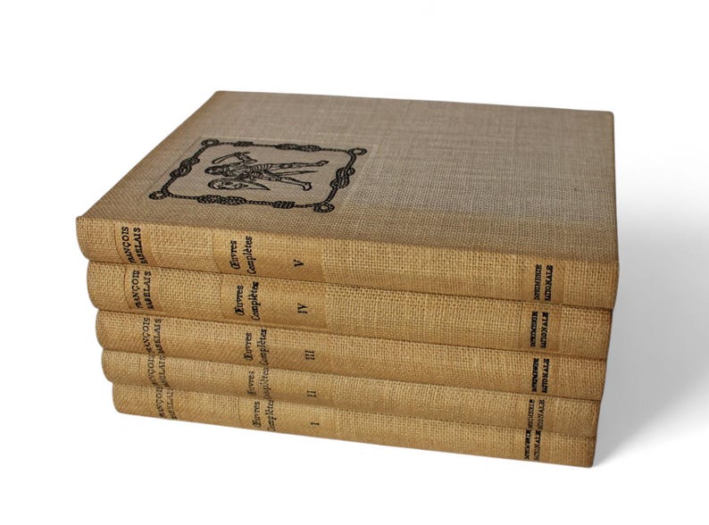 1957 Rabelais Complete Works, French Renaissance Literature 5-volume Set - Etsy