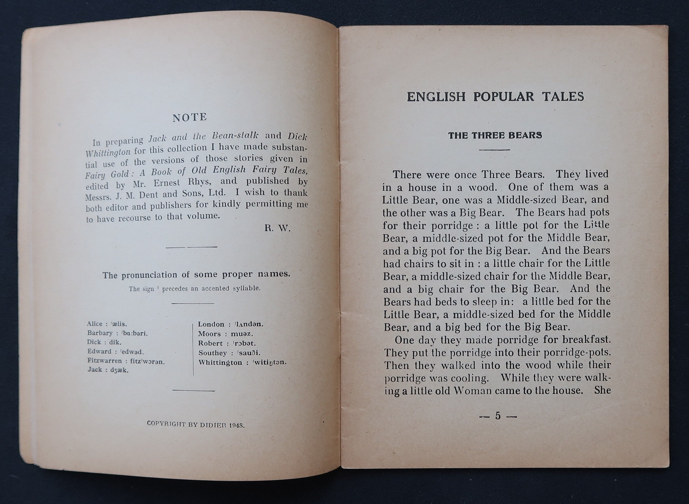Vintage 1956 English Popular Tales Children's Book, Illustrated - Etsy