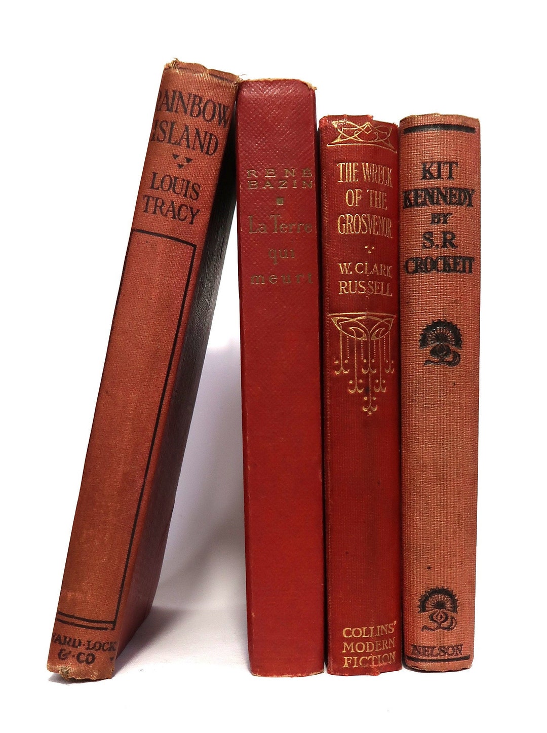 1900s Bundle of 4 Vintage Books Printed in London & Paris Literature ...