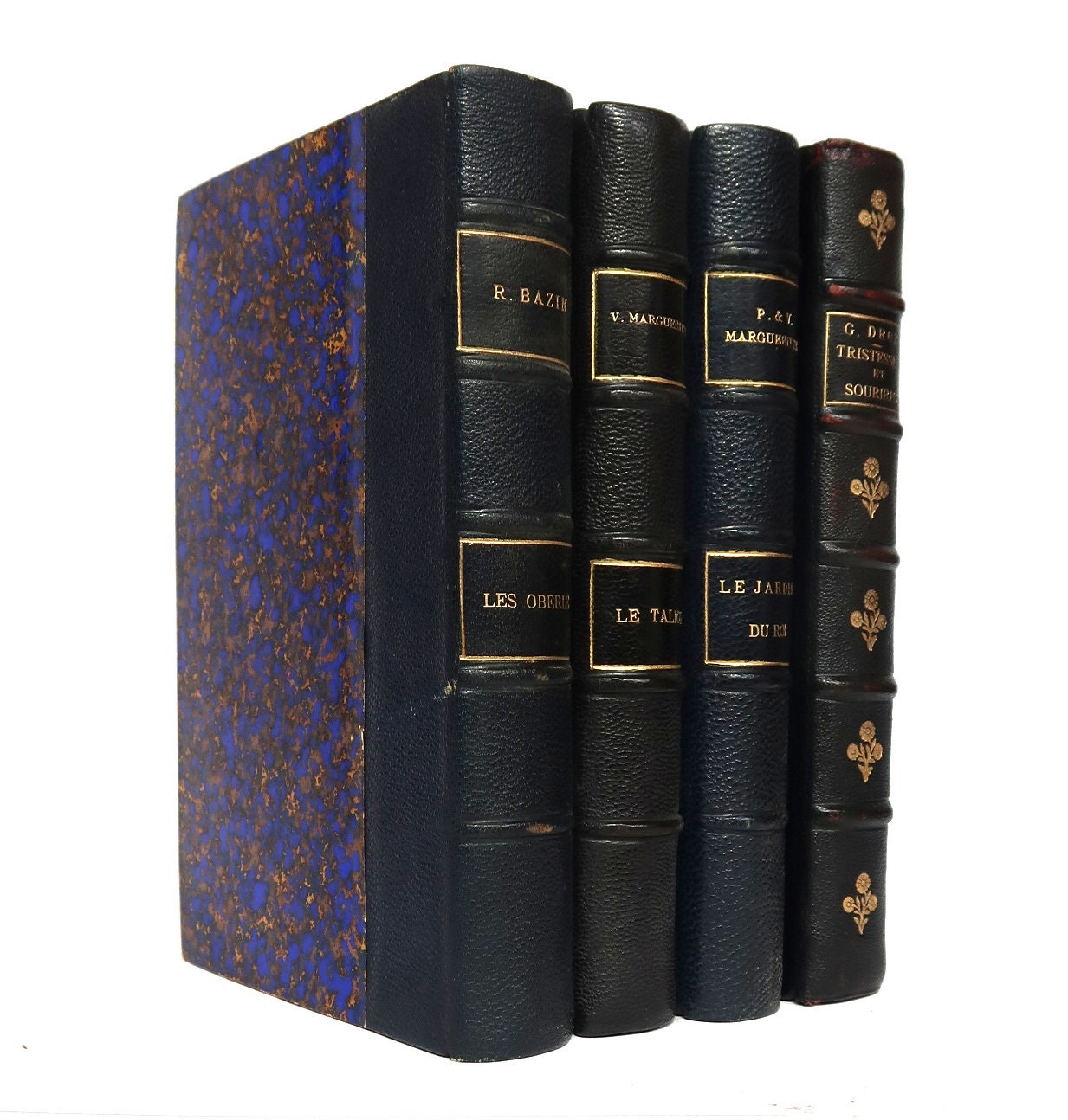 1900-1909 Decorative Set of French Antique Books Decorative - Etsy
