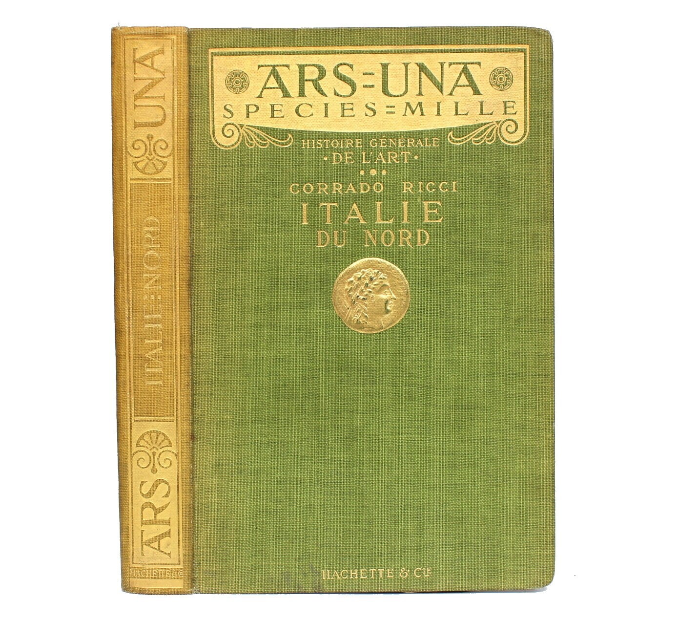 1913 History of Art in Northern Italy Book, Illustrated Green Cloth ...