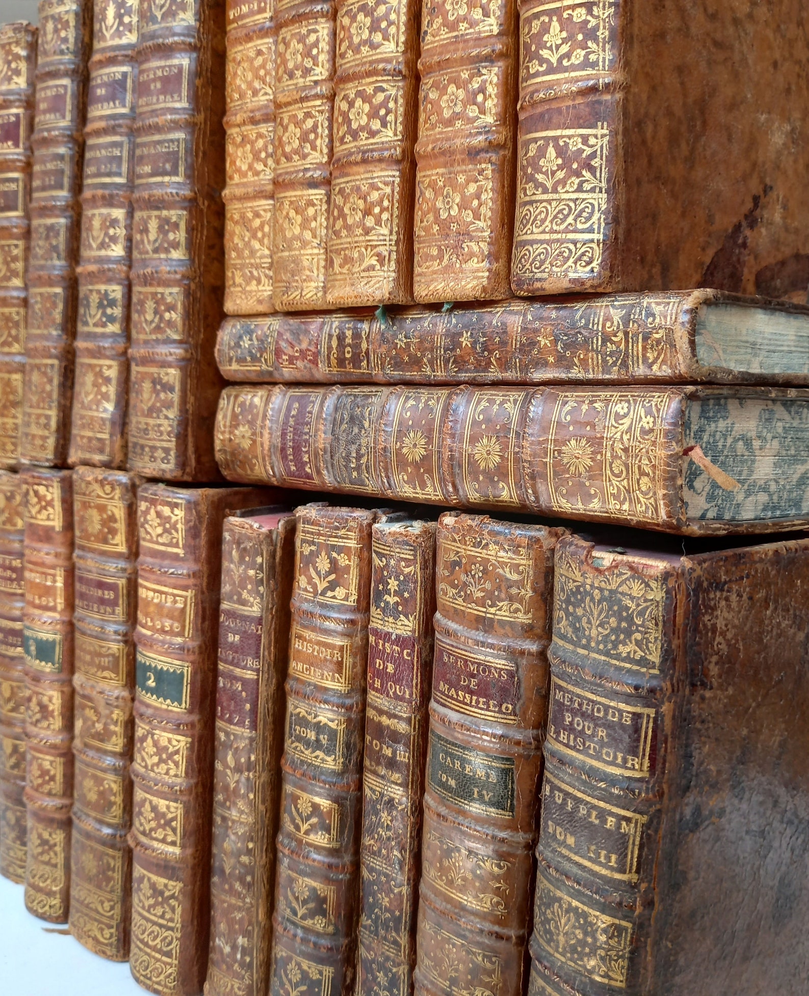 1700s Antique Book From the 18th Century Decorative Leather - Etsy