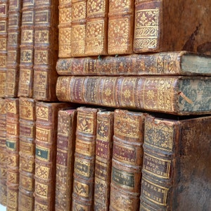 1700s Antique Book From the 18th Century Decorative Leather Binding ...