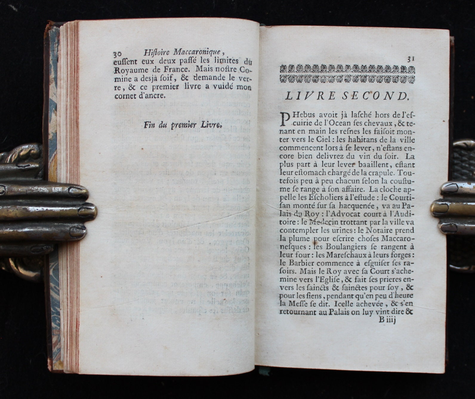 1734 Macaronic History of Merlin Coccaie, Prototype of Rabelais Teofilo ...