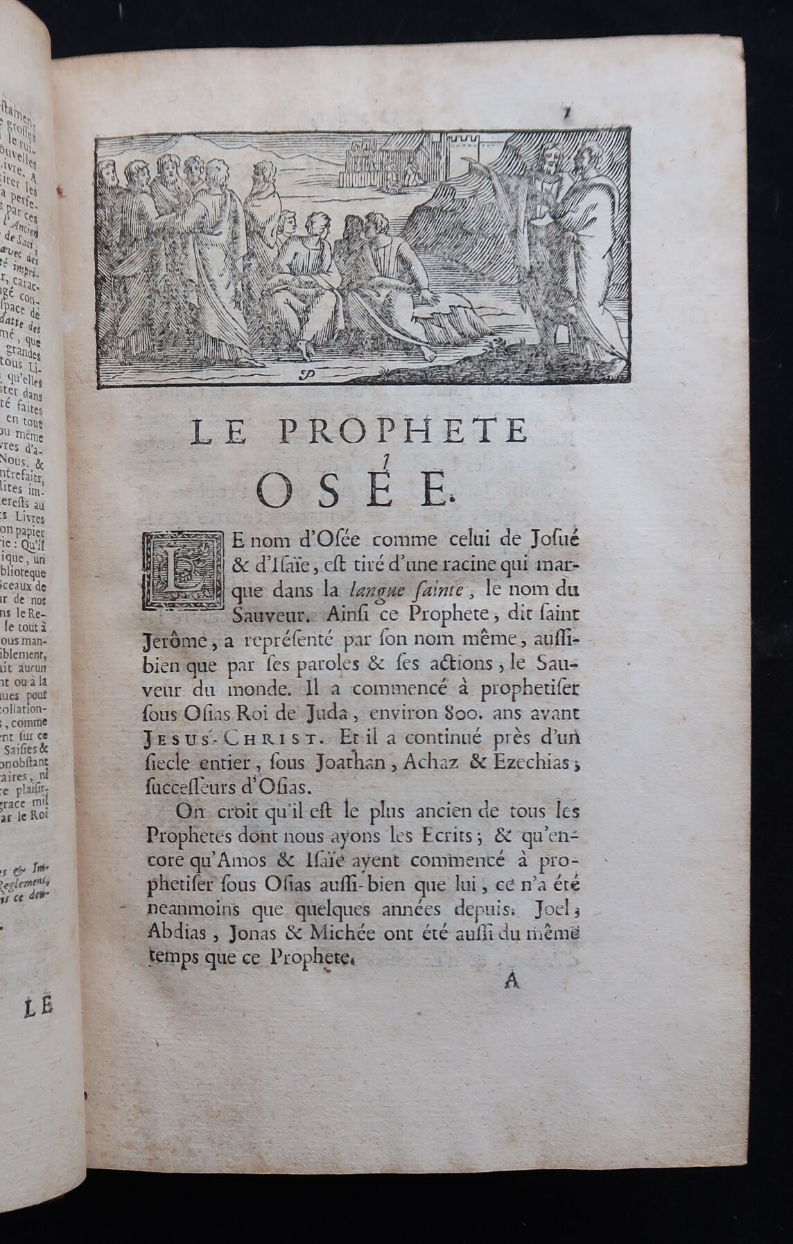 1711 Antique Bible the Twelve Minor Prophets Text in Latin and French ...
