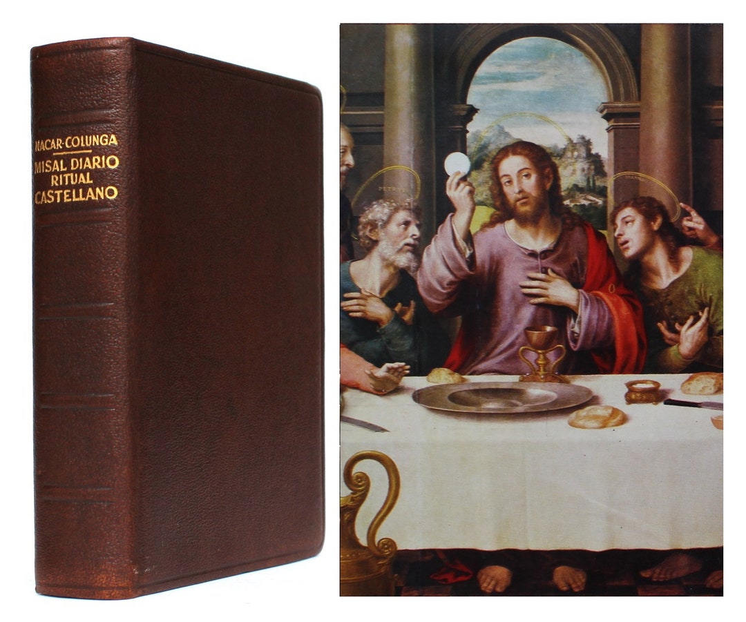 1965 Catholic Church Liturgy Roman Rite Missal in Spanish misal Diario ...