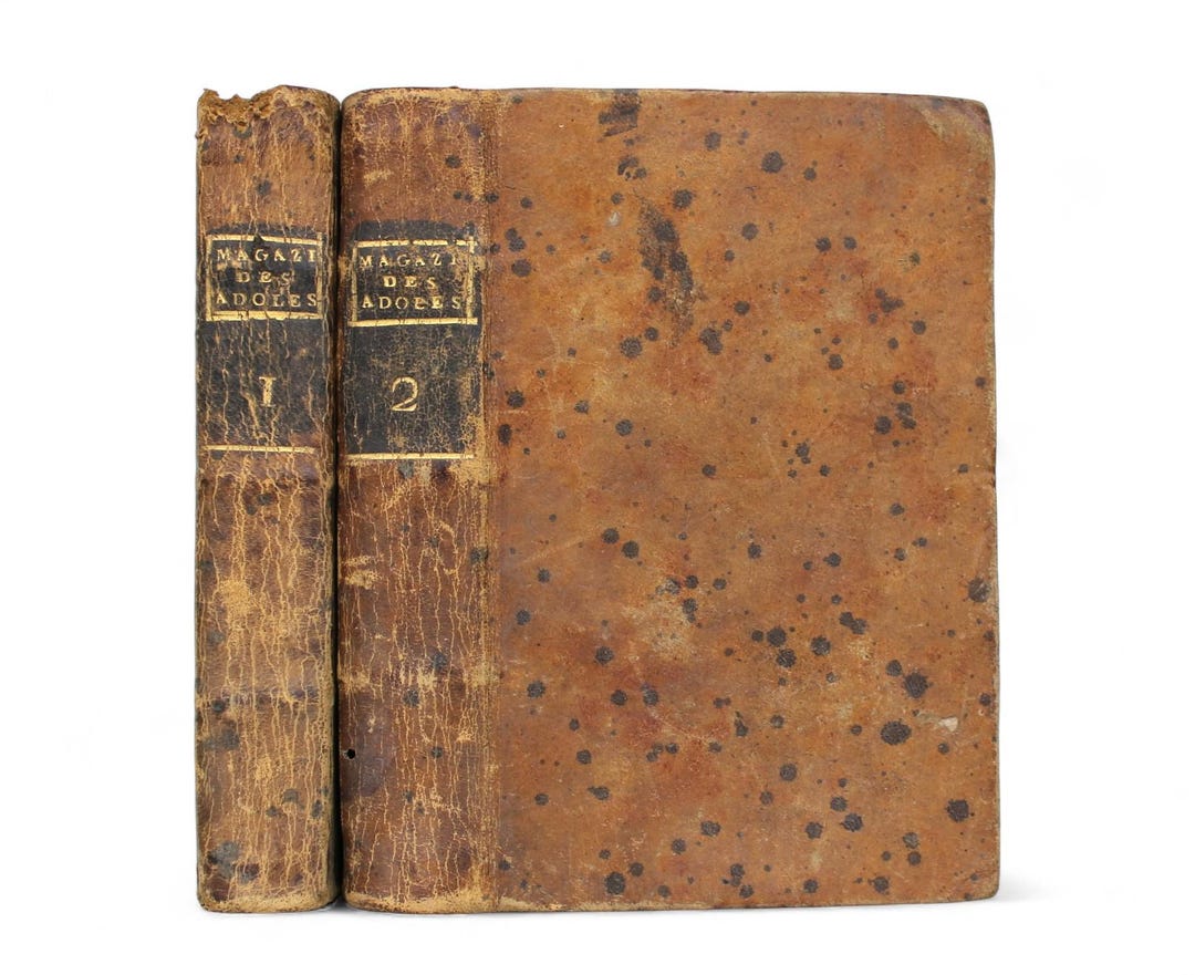 1781 Illustrated Antique Book Set - Madame De Beaumont, French Text - Etsy