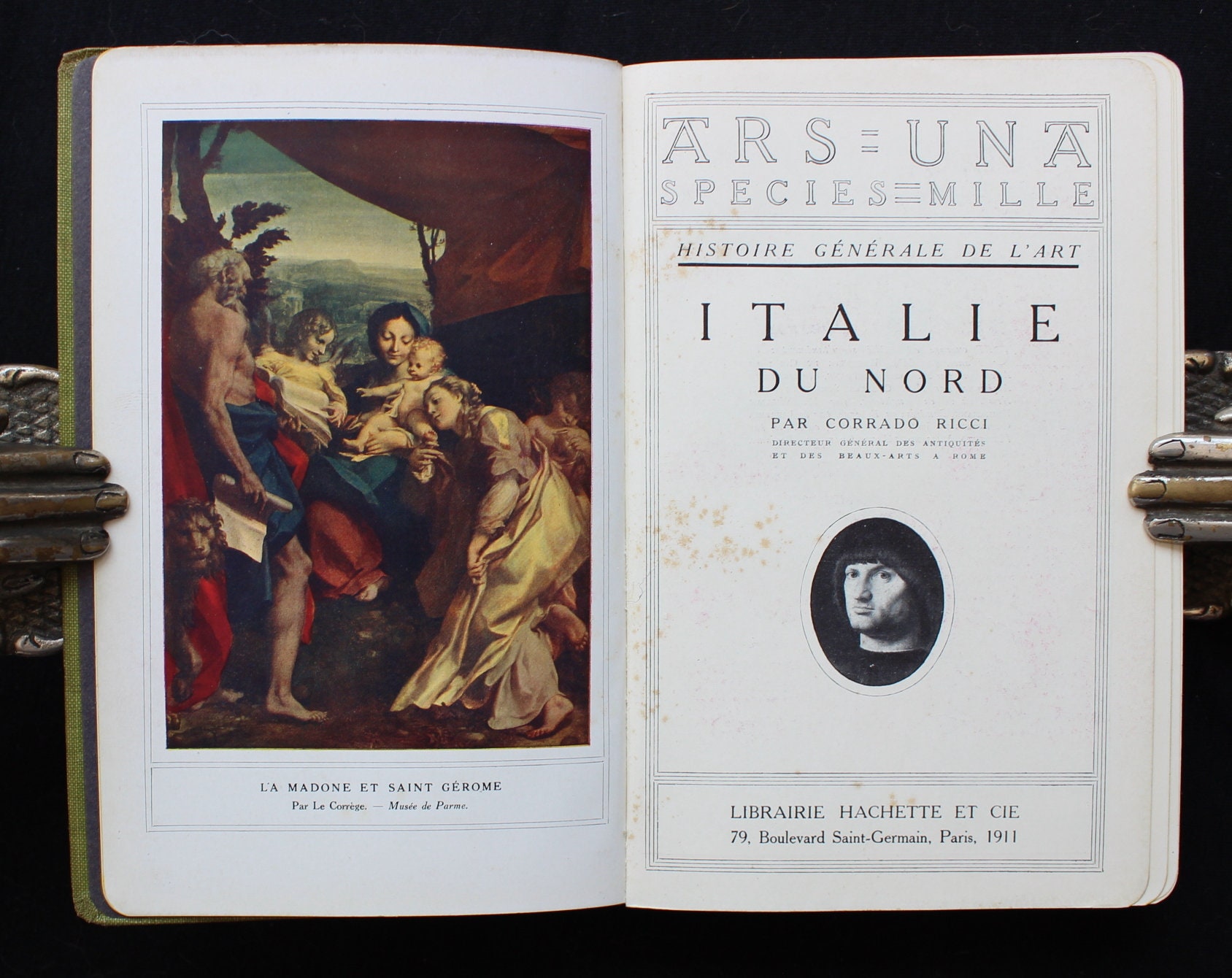 1913 History of Art in Northern Italy Book, Illustrated Green Cloth ...