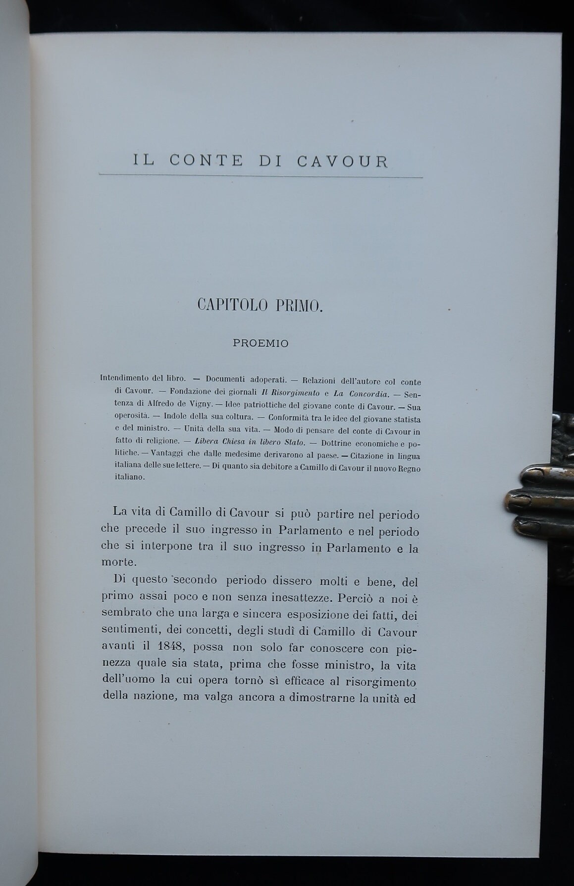 1886 Italy Life of Count of Cavour Italian Politician, Economist ...