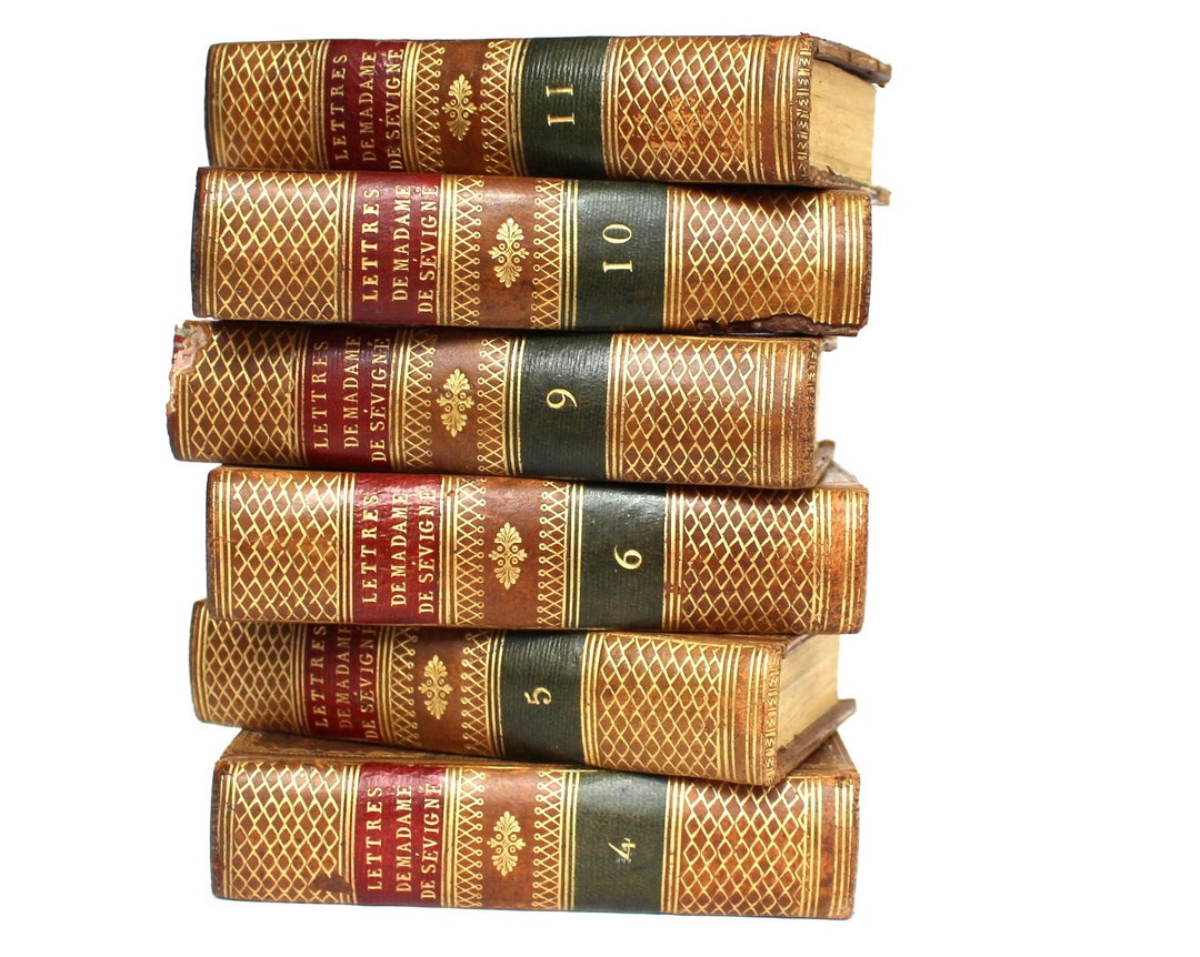 1820 Letters of Madame De Sévigné French Literature Set of 6 Elegantly ...
