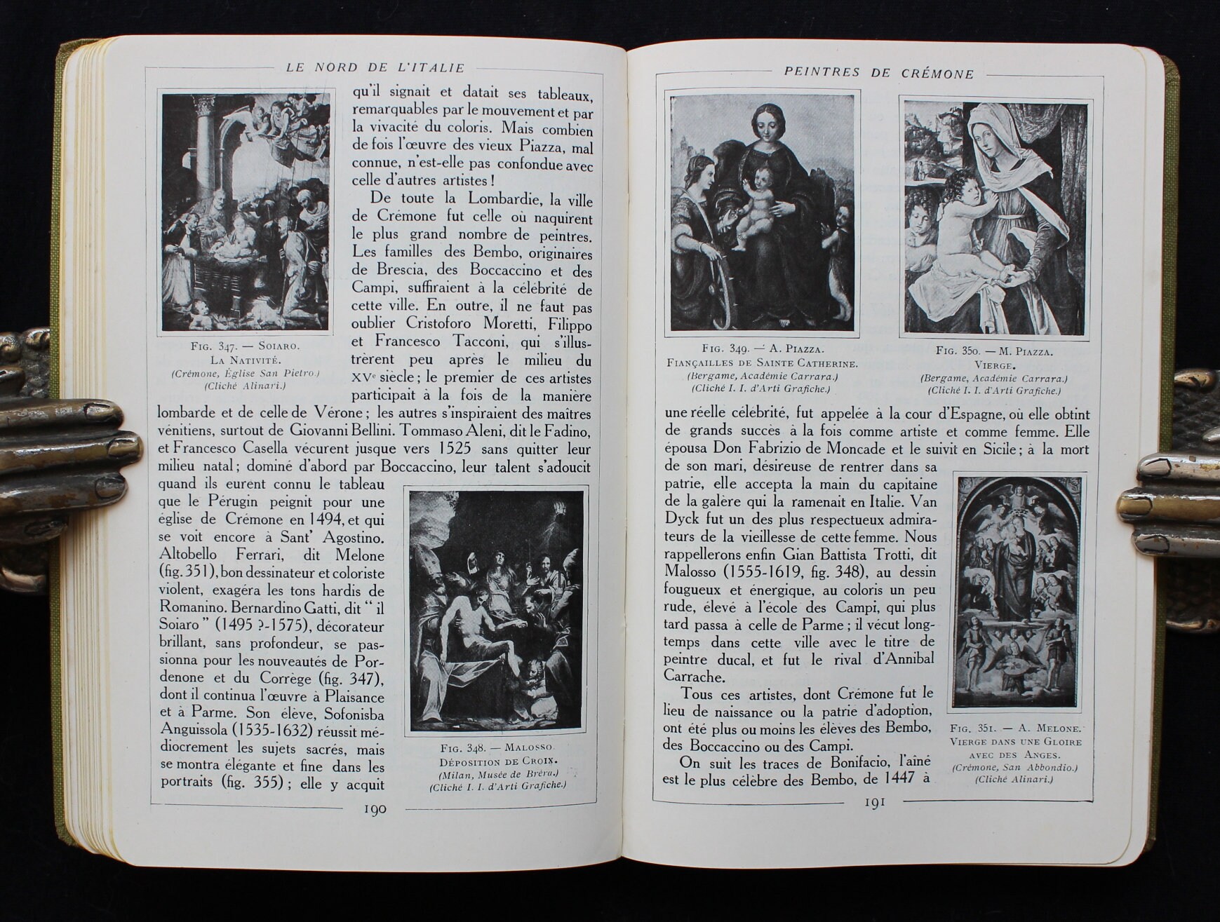1913 History of Art in Northern Italy Book, Illustrated Green Cloth ...