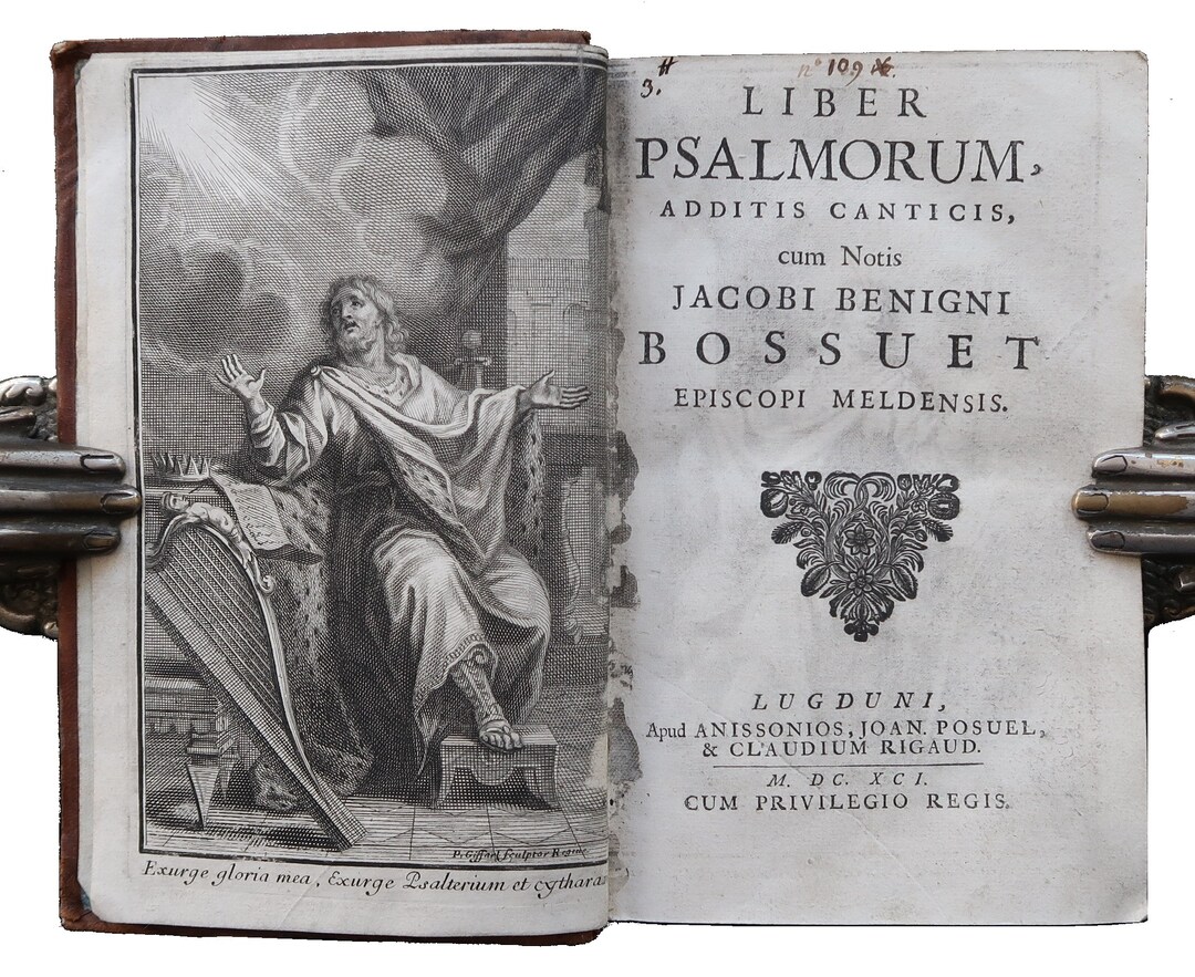 1691 Antique Bible the Books of Psalms & Canticles Liber Psalmorum ...