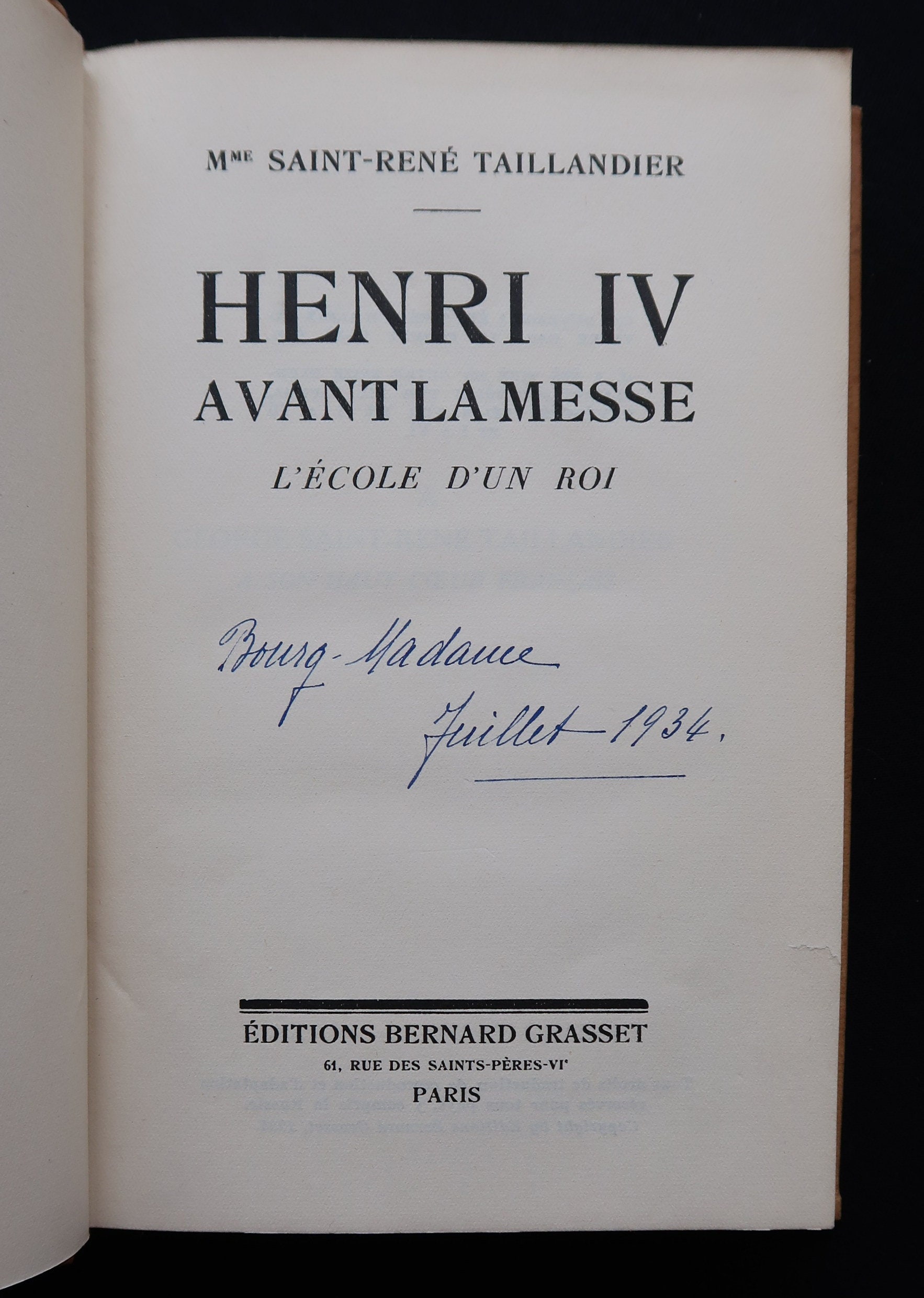 1934 Life of Henry IV King of France 1553-1610 French History Leather ...