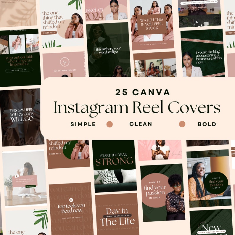 Neutral Reel Covers, Social Media Templates Canva, Coaching Instagram ...
