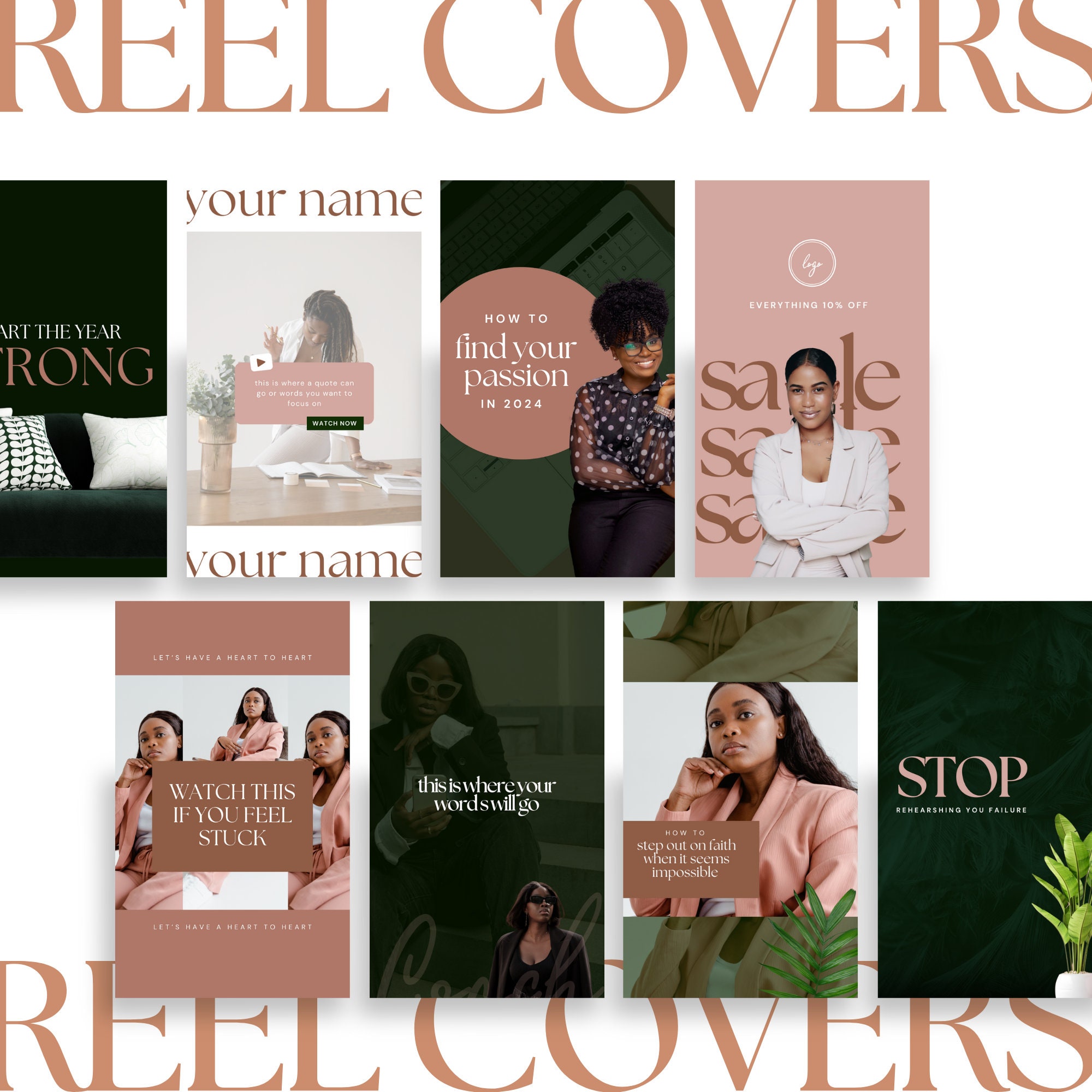 Neutral Reel Covers, Social Media Templates Canva, Coaching Instagram ...