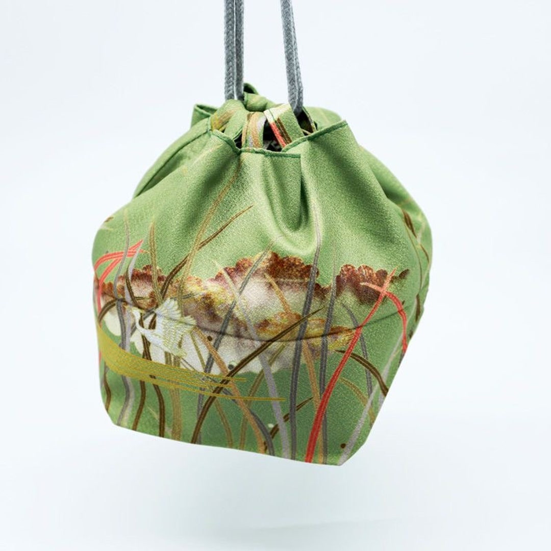 Japanese Drawstring Bags, Kinchaku Bag, Kimono Bags, Matching With ...
