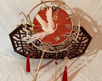 Round Chinese Bridal Fan - Etsy