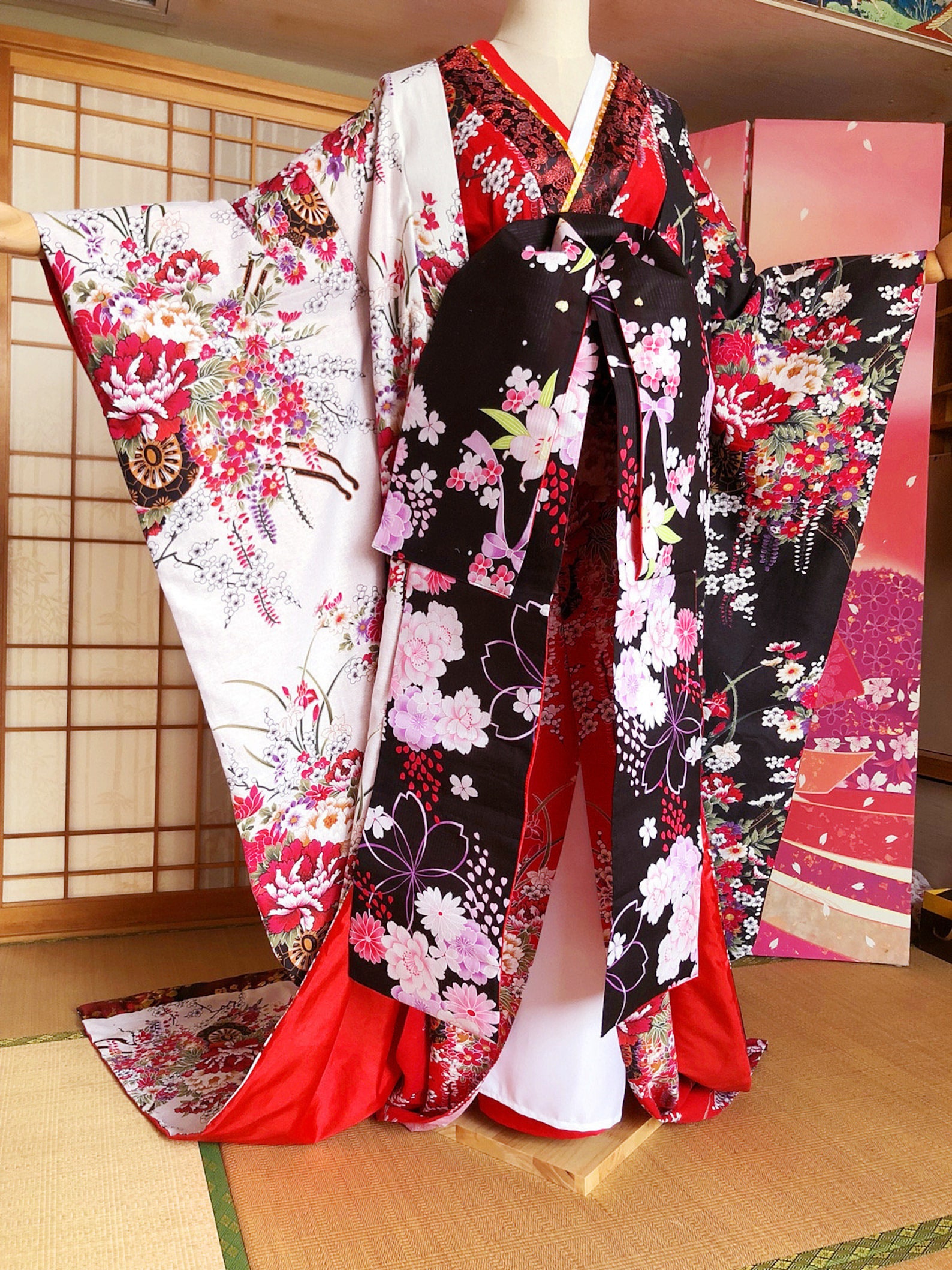 Custom-fit Japanese Oiran Kimono Set / Kimono Japanese / - Etsy
