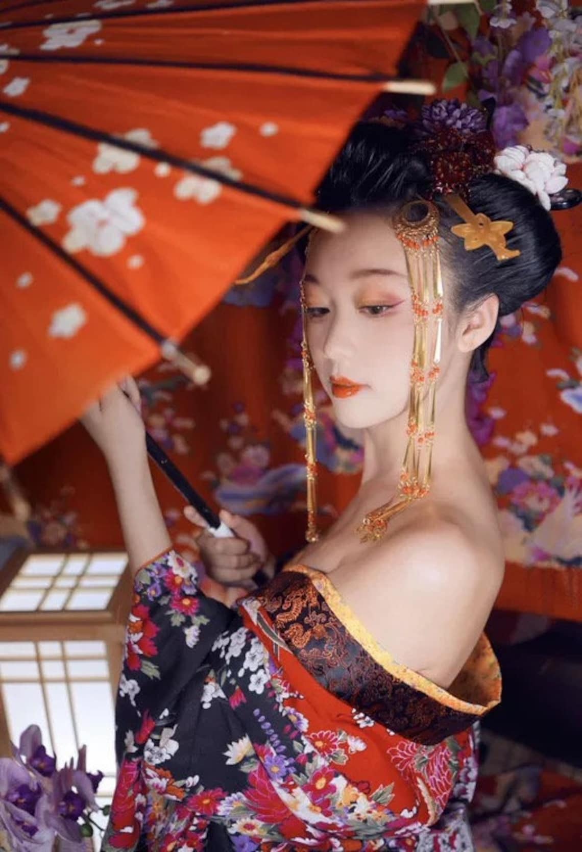 Custom-fit Japanese Oiran Kimono Set / Kimono Japanese / - Etsy