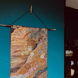 Obi Belt Hanger, Obi Wall Hanging, Japanese Obi Belt, Kimono Obi Decor ...