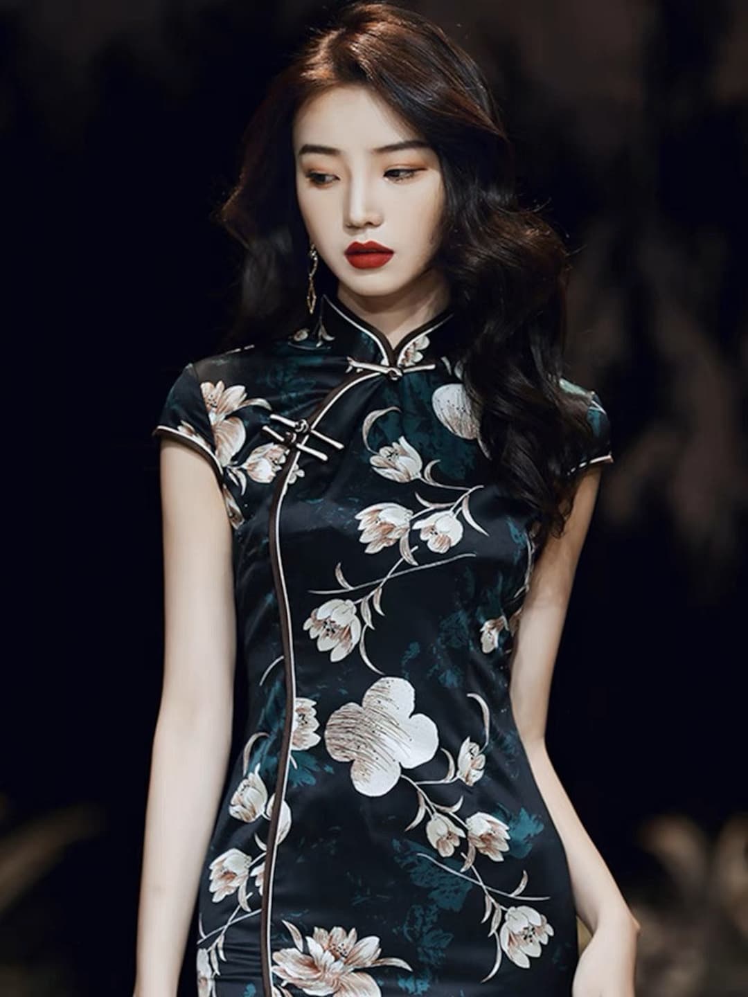 XS to 3XL Short Bodycon Qipao, Traditional Chinese Qipao Dress ...