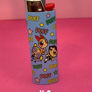 Bic Lighter Cute Lighter Puff Girls Stoner Lighter - Etsy