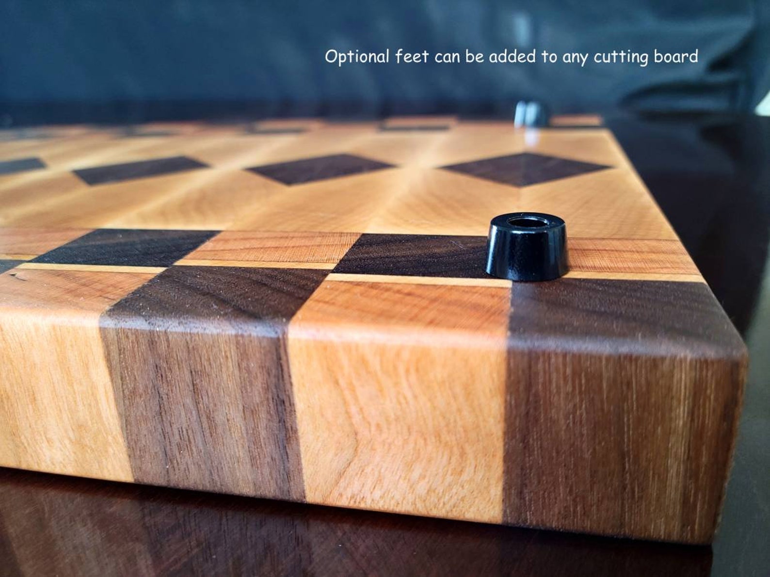 End Grain Cutting Board - Optical Illusion Box Pattern - Etsy