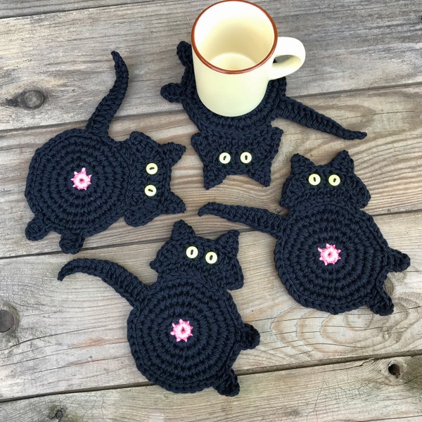 Cat Coasters - Etsy