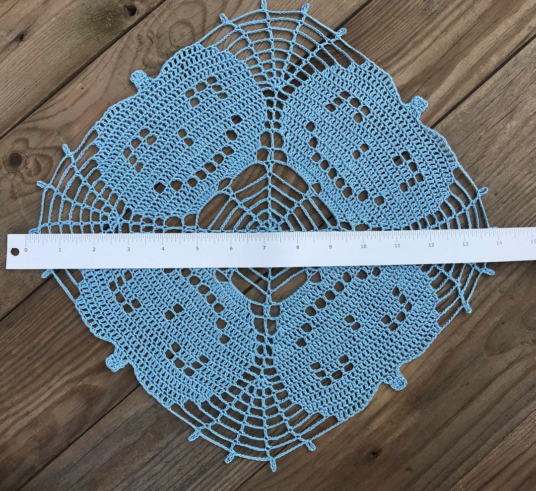 Blue Pumpkin Crochet Doily Halloween Crochet Pumpkin Doily Halloween ...