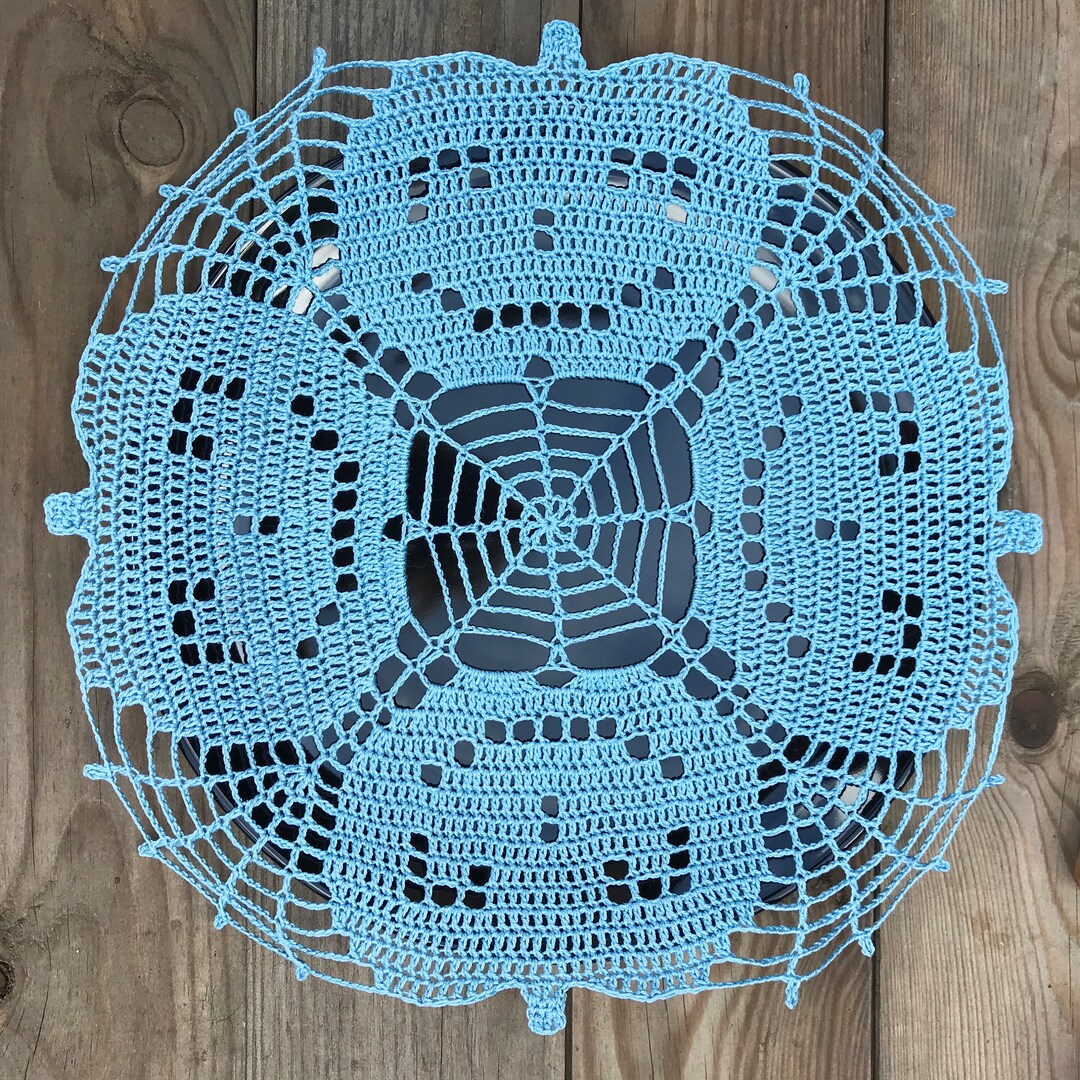 Blue Pumpkin Crochet Doily Halloween Crochet Pumpkin Doily Halloween ...