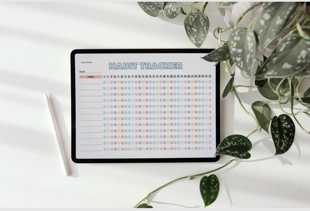 31 Day Printable Habit Tracker- Daily Goal Settings PDF for ...