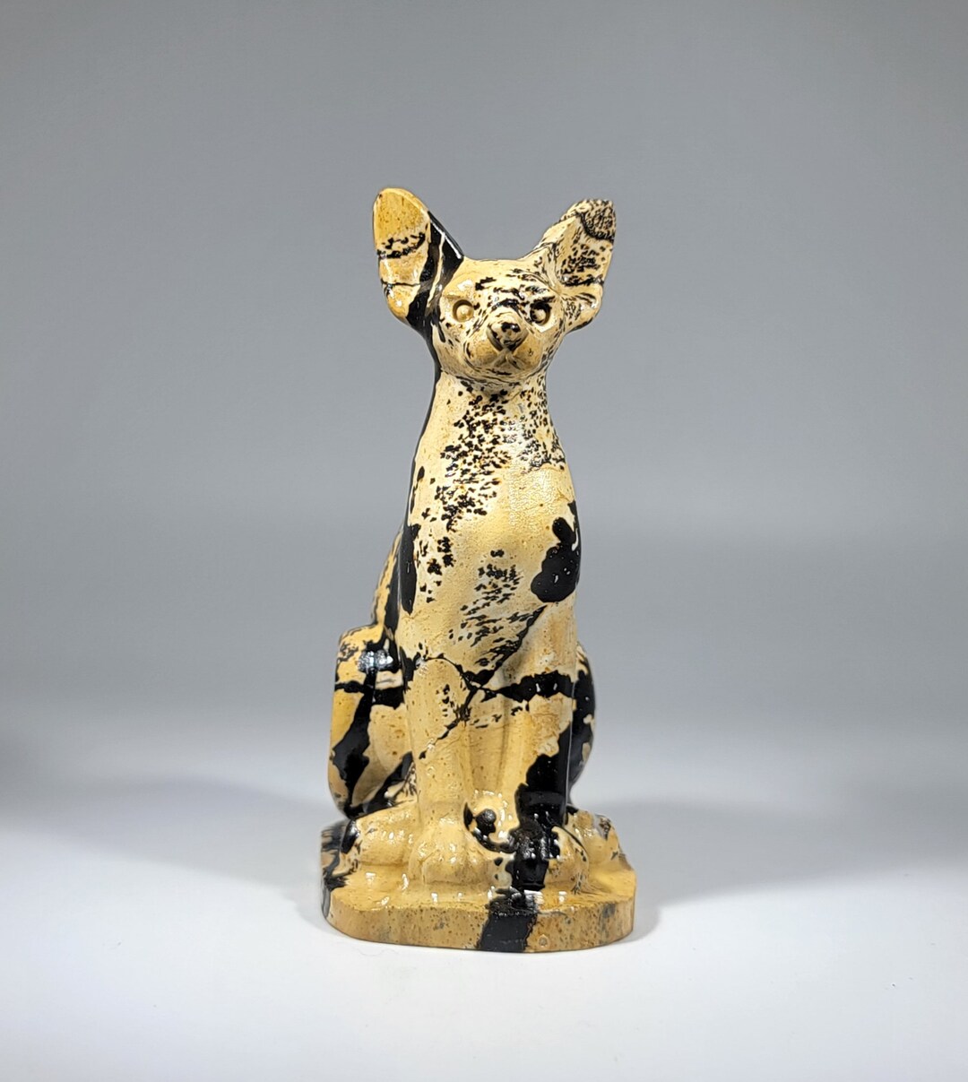 3.1 Picture Jasper Cat Carving - Etsy