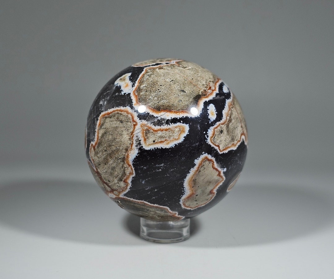 53mm Football Agate Sphere - Etsy