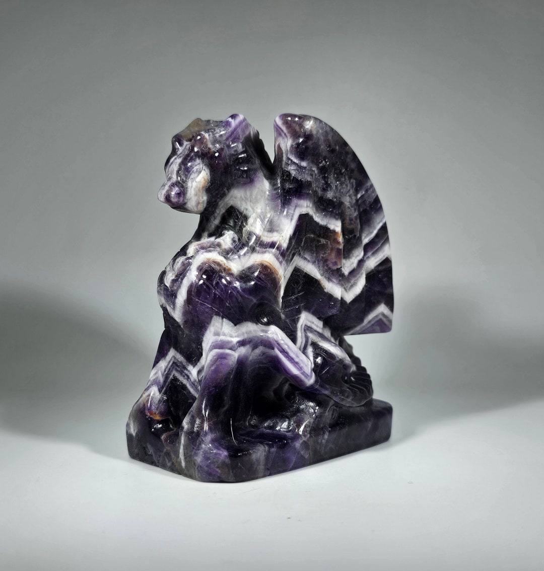 Amethyst Flying Dragon Carving *imperfect - Etsy