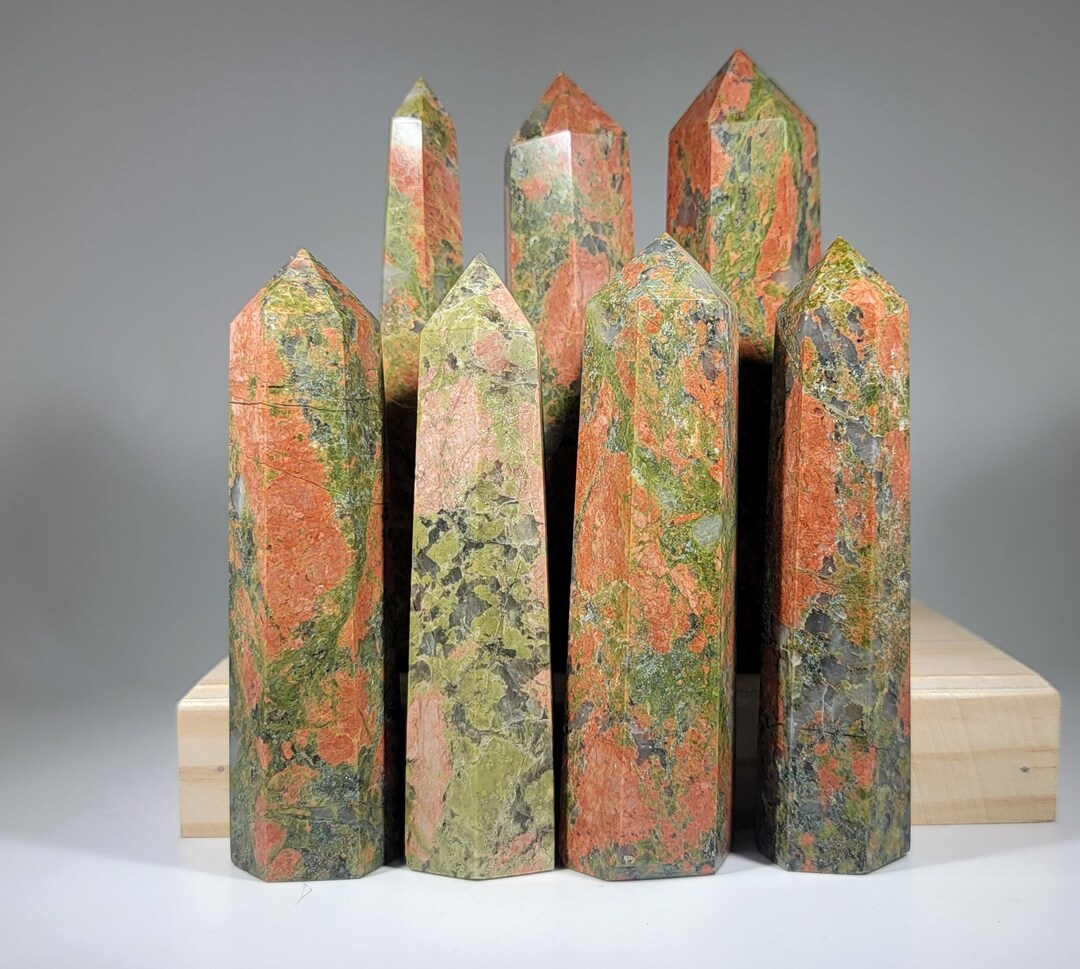 Your Choice Unakite Tower - Etsy
